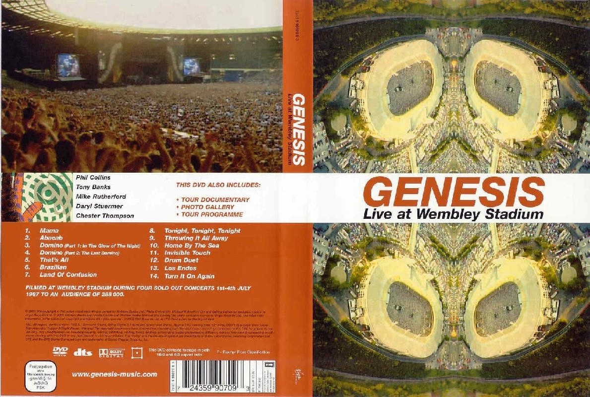 Genesis Live At Wembley Stadium : Front | DVD Covers | Cover Century ...